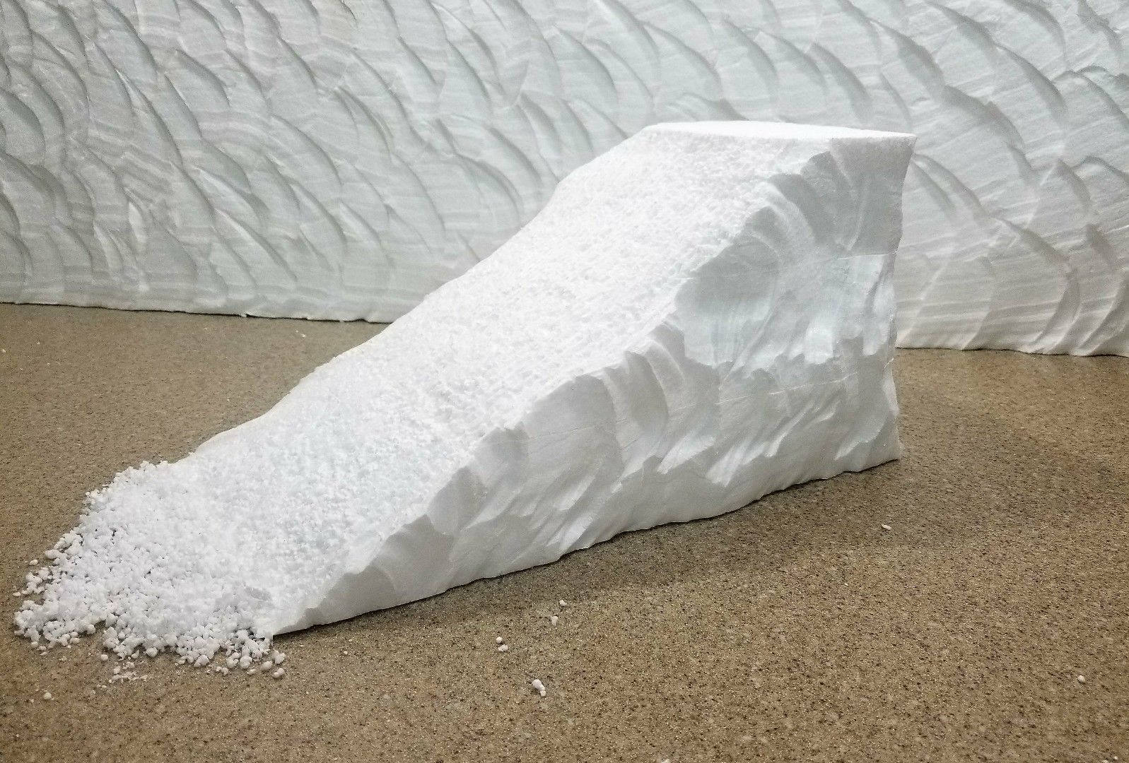 Styrofoam Ski Slope Mountain for Christmas Villages (lemax, Dept 56 ...