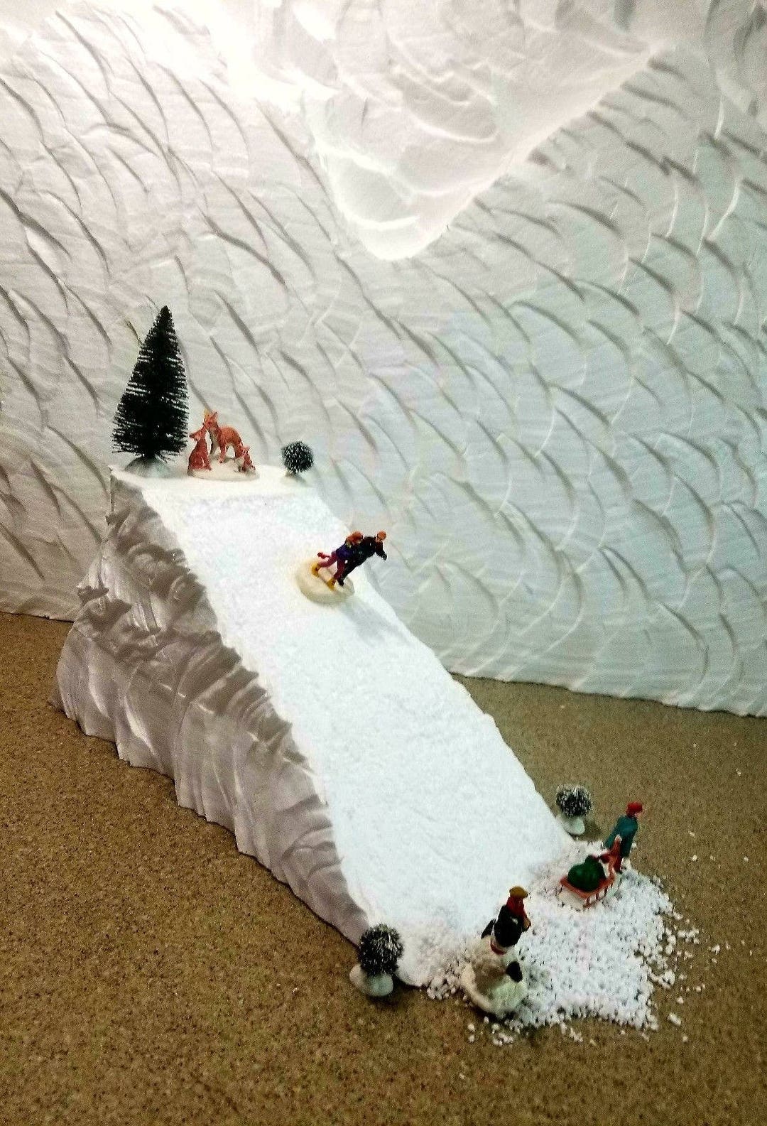 Styrofoam Ski Slope Mountain for Christmas Villages (lemax, Dept 56 ...