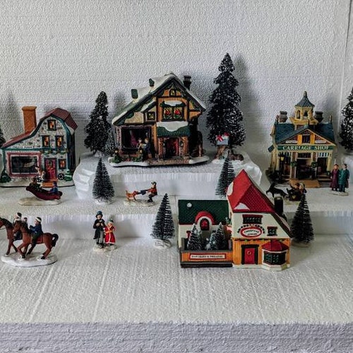 3-piece Christmas Village Display Platform Department 56 Lemax - Etsy