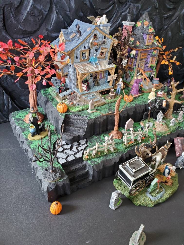Styrofoam Display Platform for Halloween Village (lemax Spooky Town ...