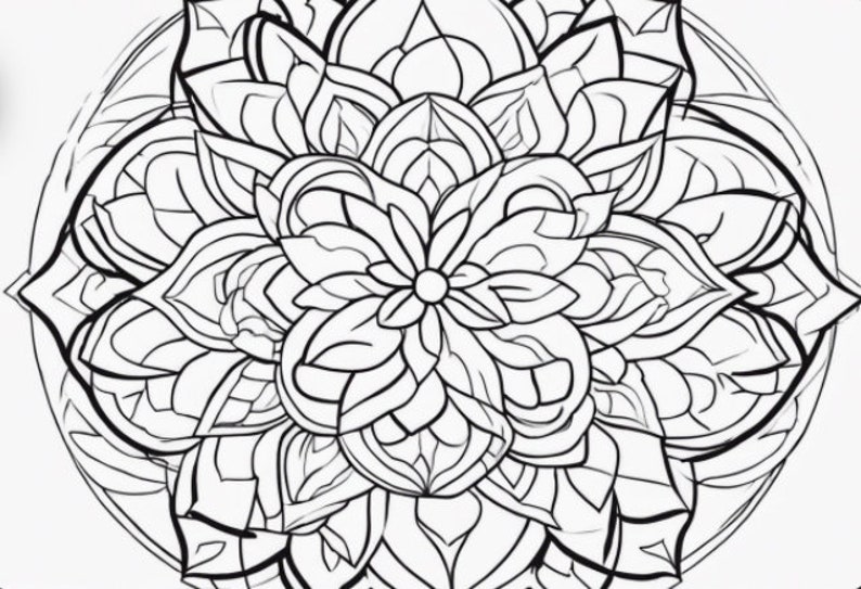 Digital Coloring Book Bundle Pack Mandala Themed - Etsy