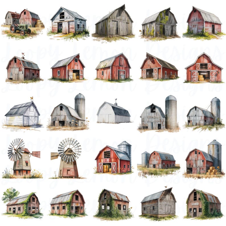 54 Rustic Farmhouse Barn PNG Clipart, Vintage Country House PNG, Farm ...
