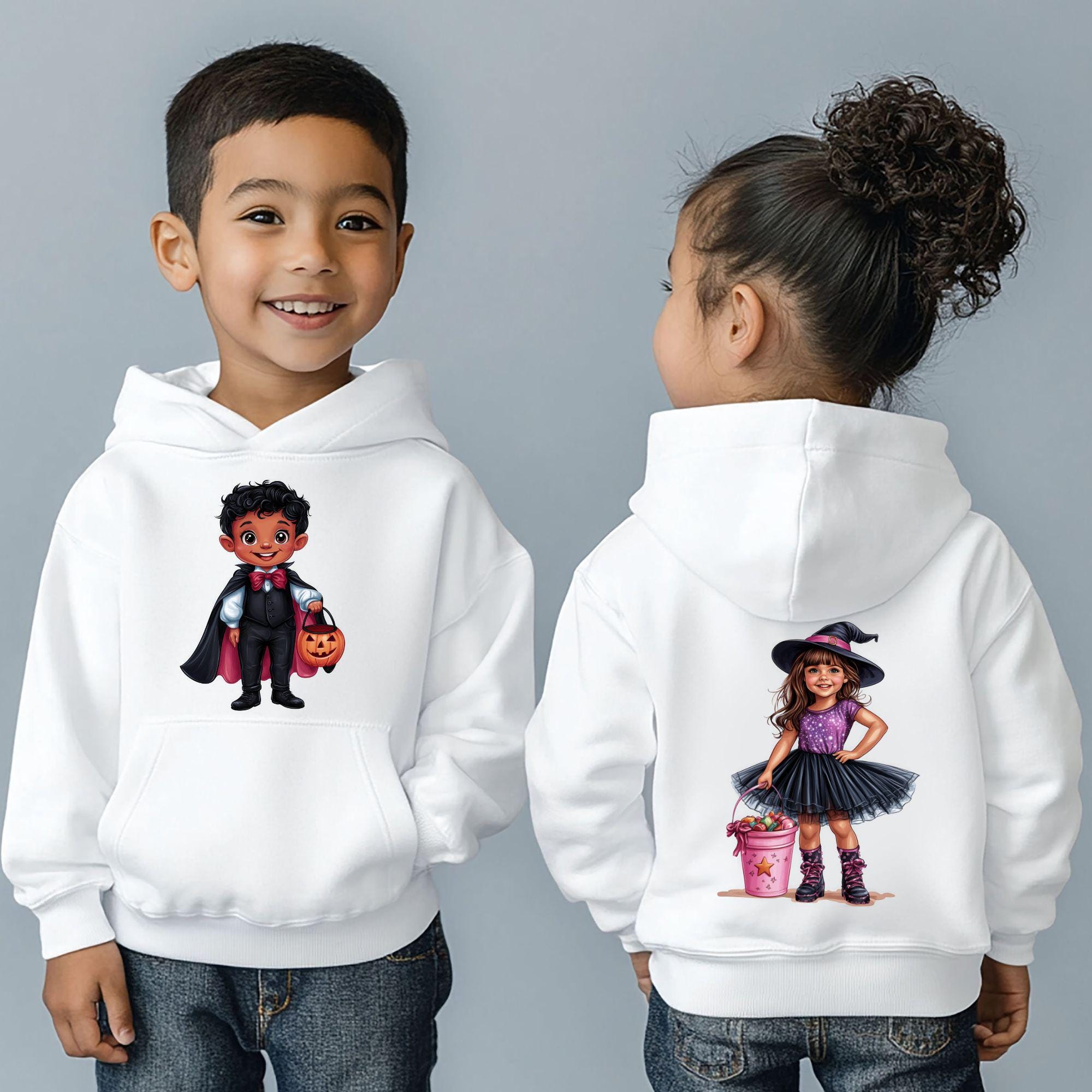 20 Kids Halloween Costume Clipart, Cute Trick or Treat PNG, School ...