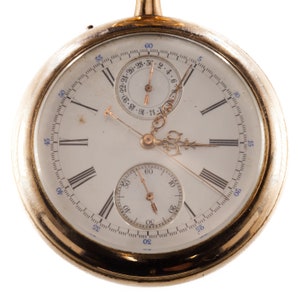 Rare Jules Mathey Locle Split-second Chronograph Hunter Pocket Watch - Etsy
