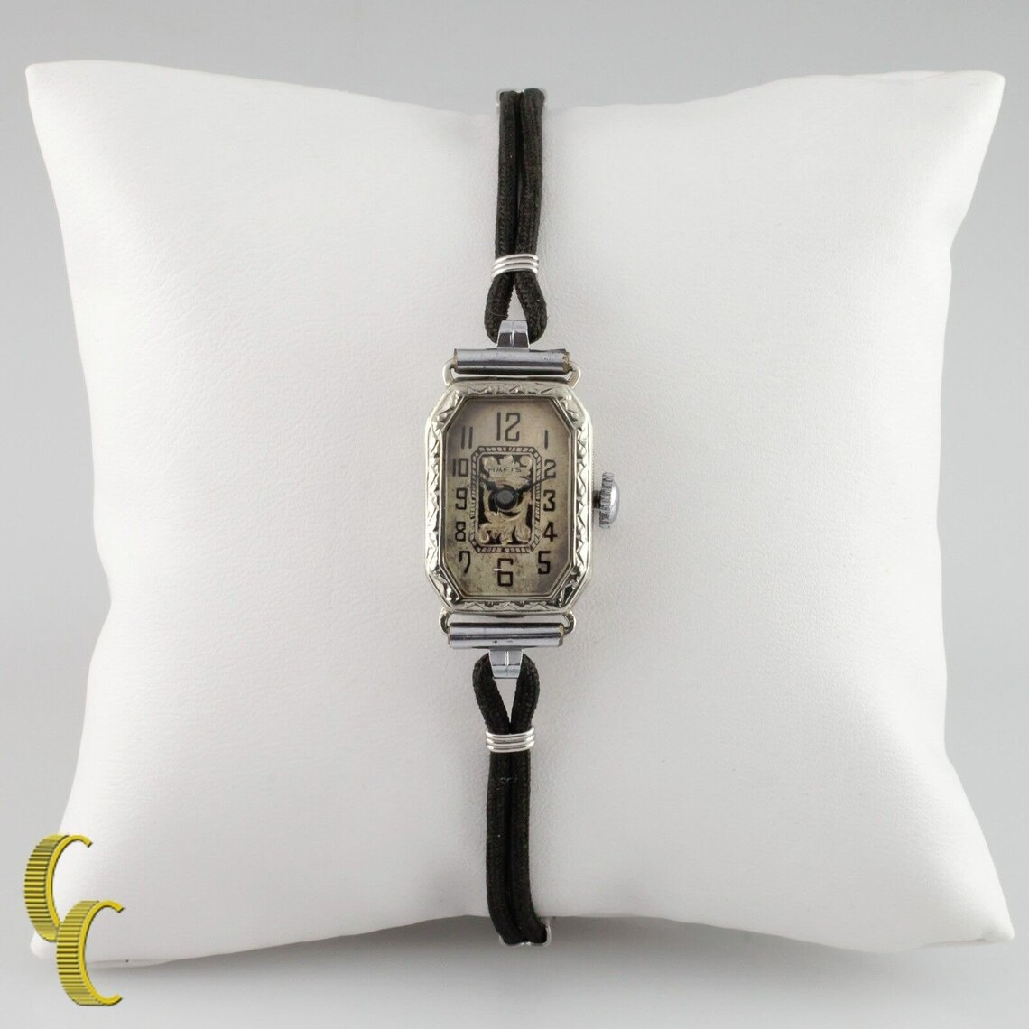 Hafis 18k White Gold Mechanical Hand-winding Watch W/ Silk Cord Band - Etsy