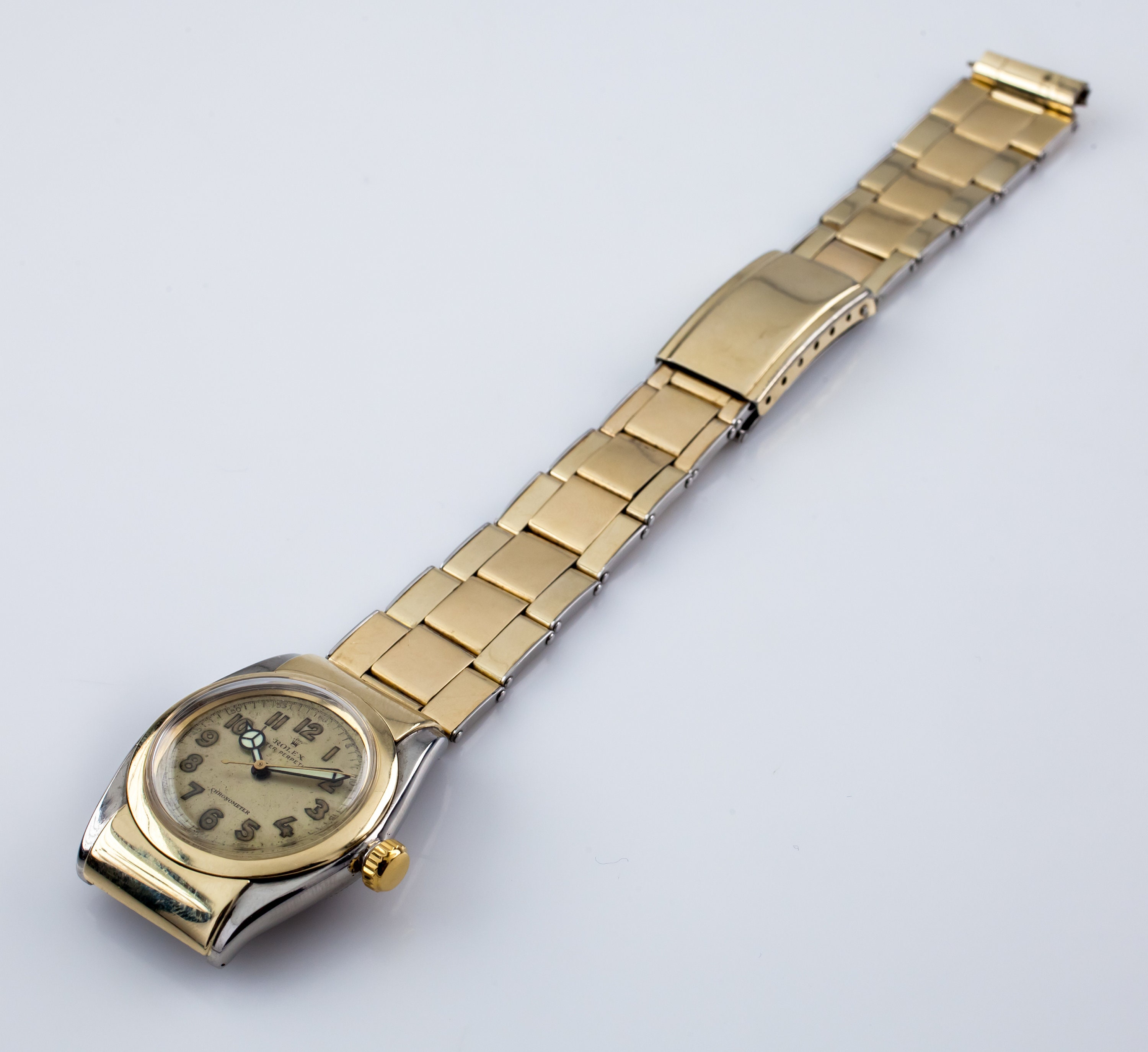 Vintage 1940's Rolex 14k Gold Oysterdate Perpetual Chronometer ...