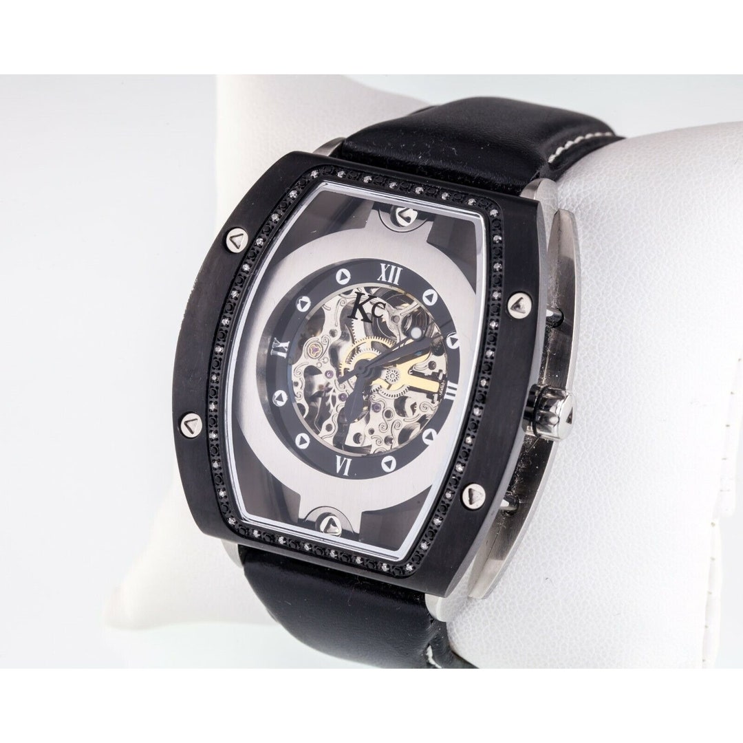 Kc Diamond Skeleton Automatic Stainless Steel Watch 6202-9617M - Etsy