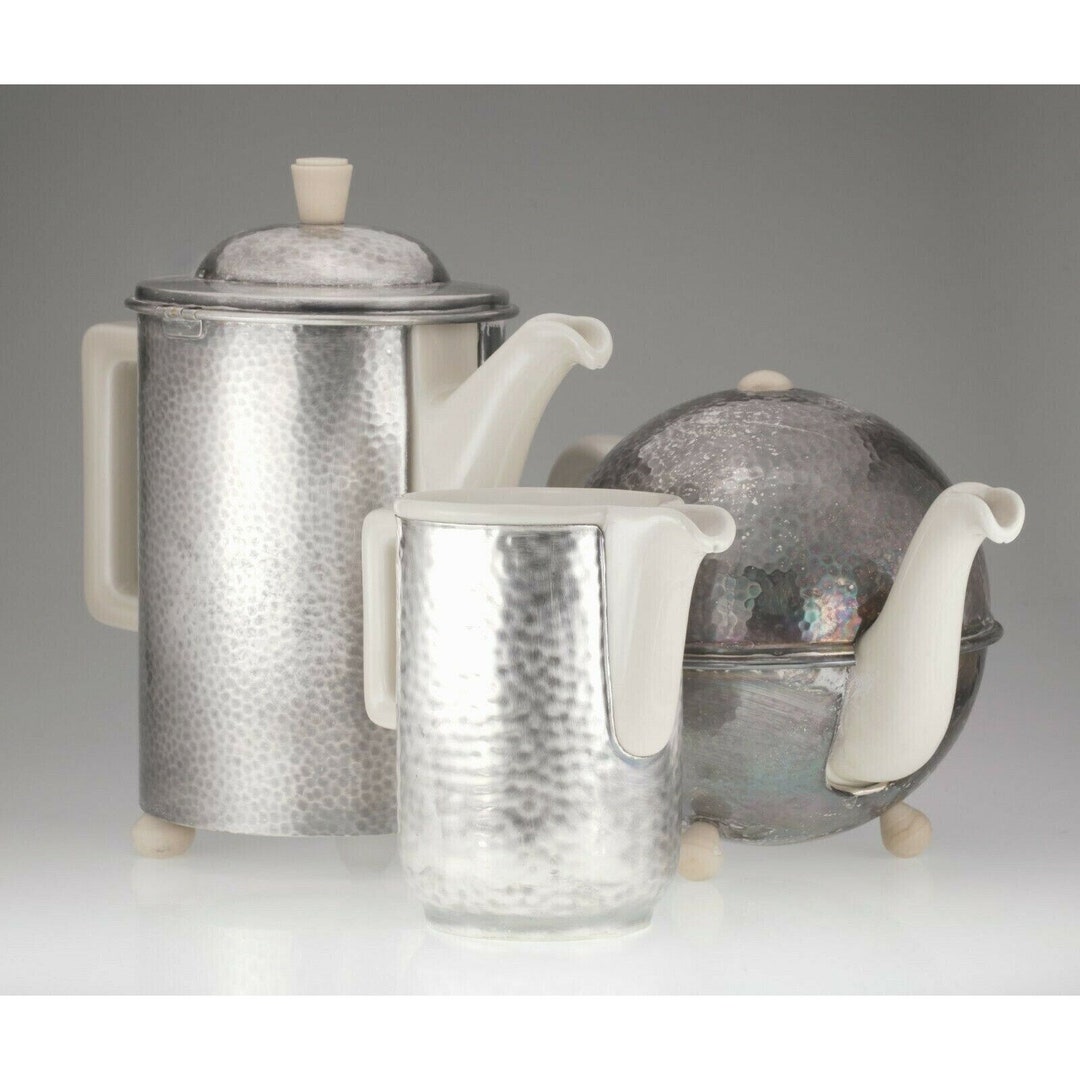 WMF Art Deco Modernist Bauhaus Coffee & Tea Set of 3 Pieces Made in ...
