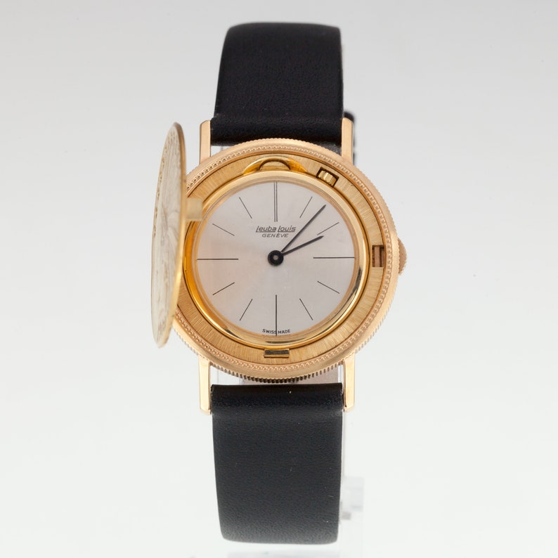 18k Yellow Gold Leuba Louis 10 Dollar Gold Eagle Watch W/ - Etsy