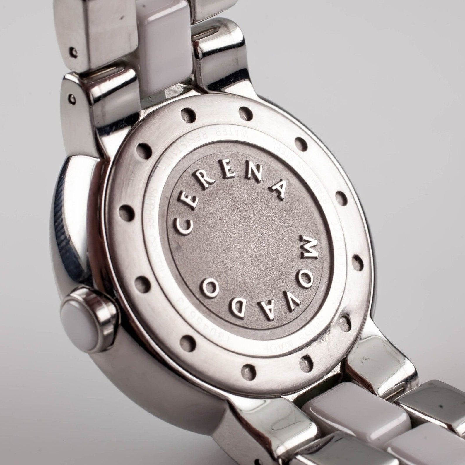 Movado Cerena Quartz Stainless Steel & Ceramic Watch W/ Date 32.3.14 ...