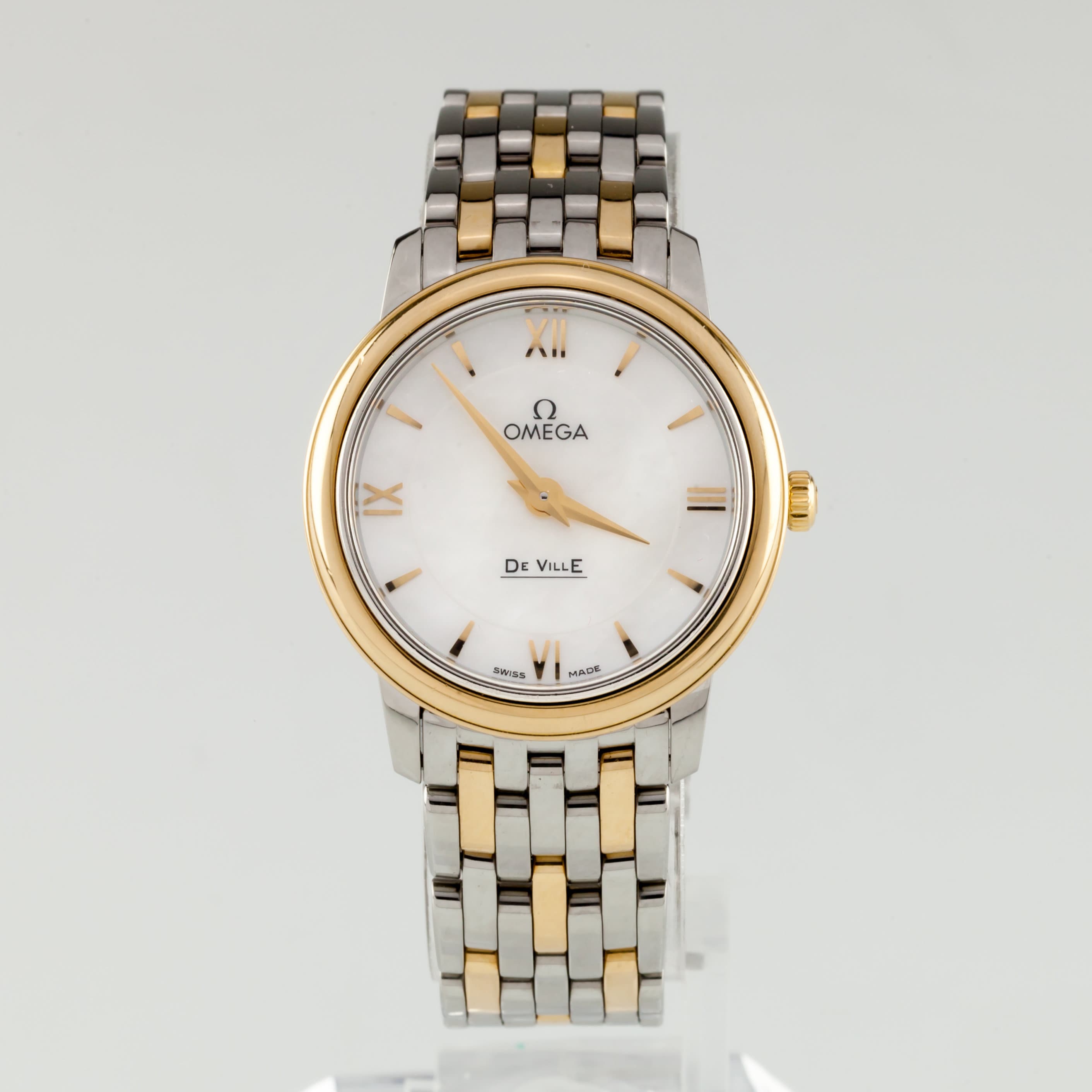 Omega Deville Prestige 18k Gold & Stainless Steel Two-tone Women's ...