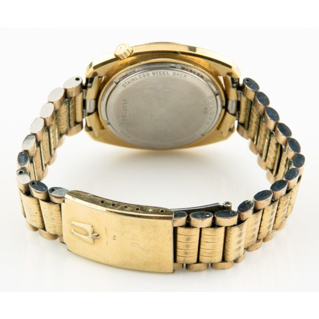 Vintage Bulova Accutron Men's Gold Electroplate Tuning Fork 218 Watch ...