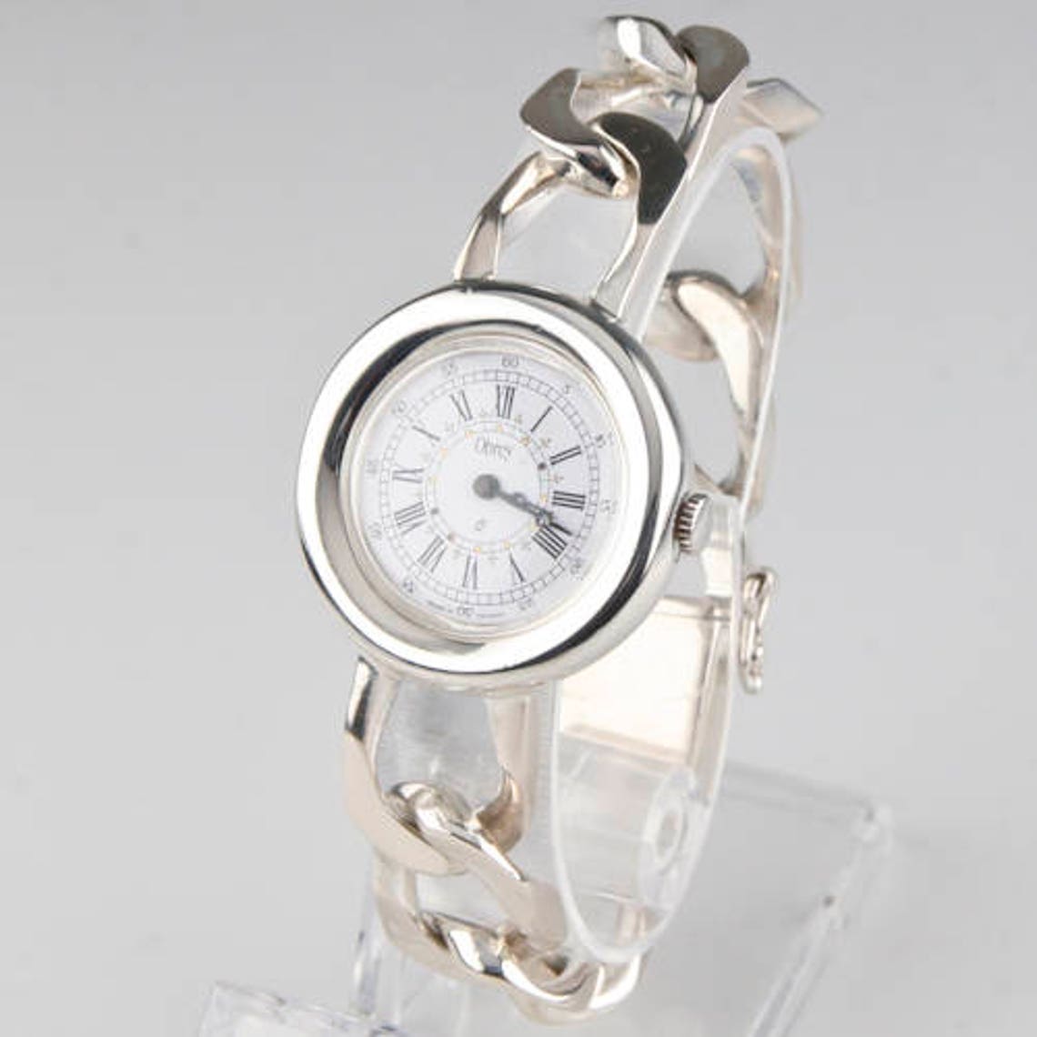 Obrey Solid Silver Women's Quartz Round Watch W/ Silver - Etsy Ireland