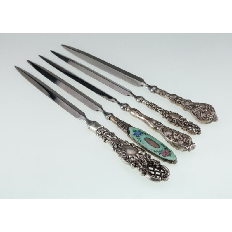 Gorgeous Art Nouveau/art Deco English Sterling Letter Opener Set of 5 ...