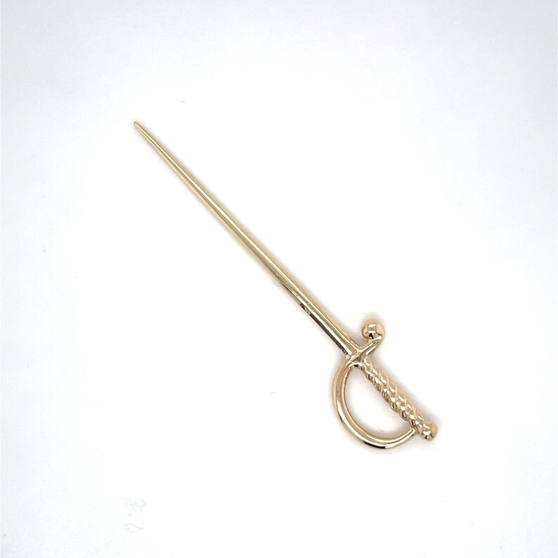 Vintage Tiffany & Co. 14K Gold Sword Toothpick / Martini Cocktail ...