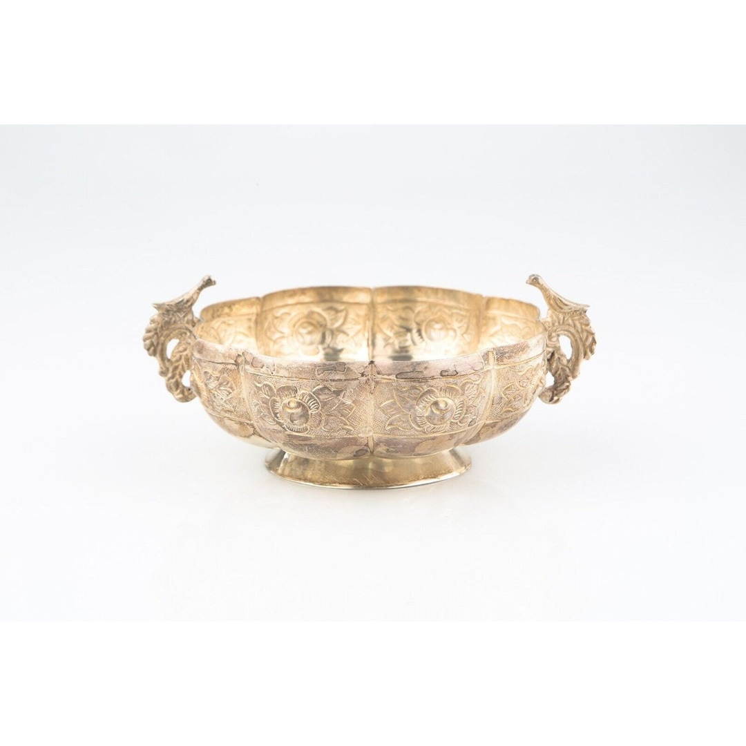 Vintage Sanborns Aztec Rose Bowl Mexico City Silver Sterling (119g ...