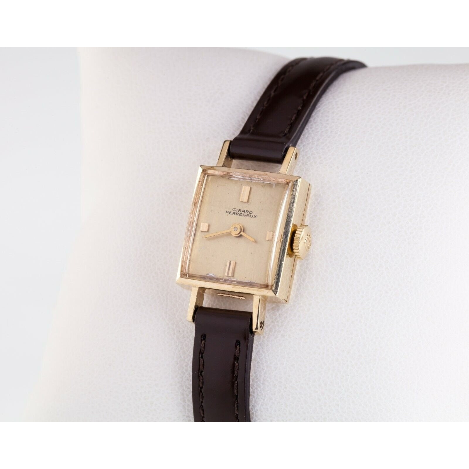 Girard-perregaux 14k Yellow Gold Women's Hand-winding Watch W/ Leather ...