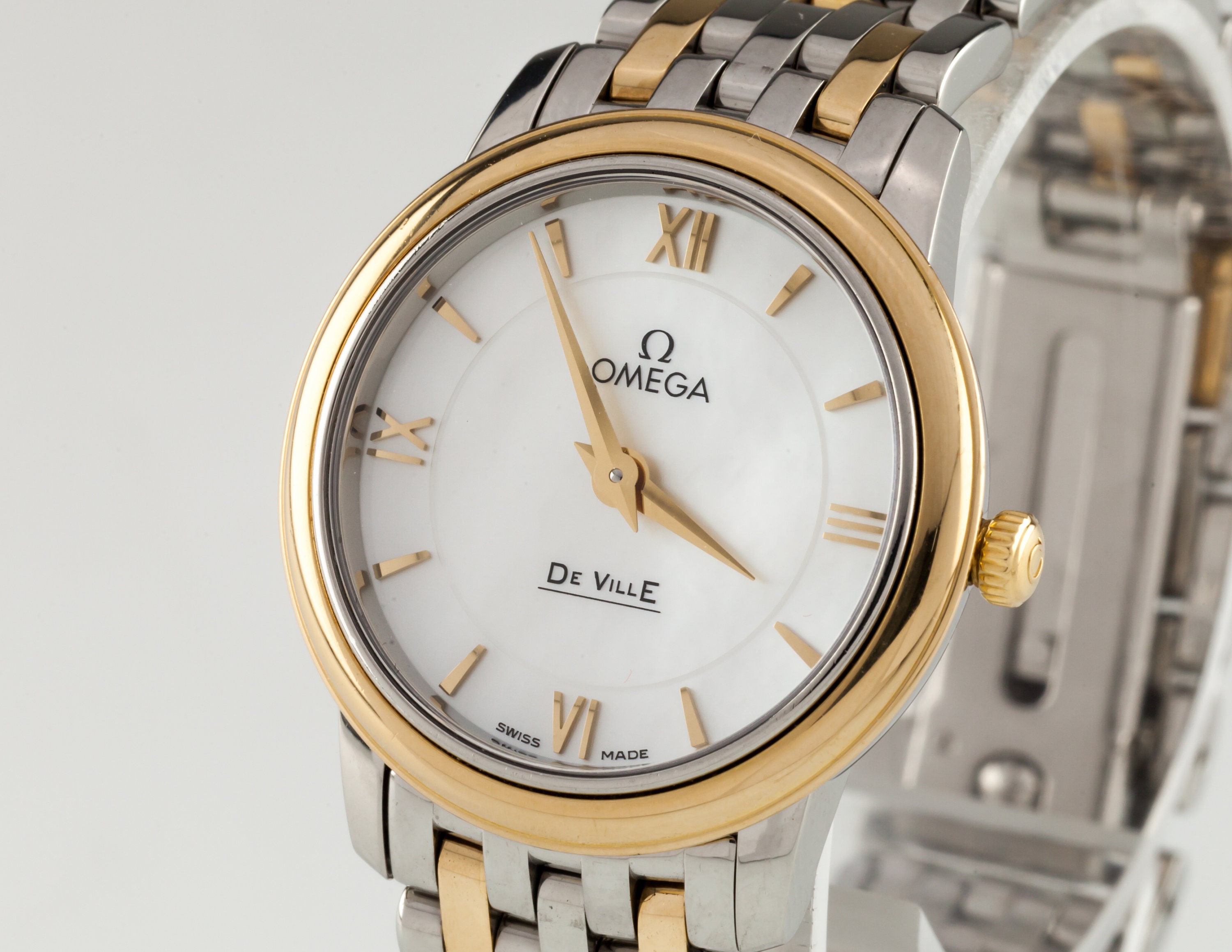 Omega Deville Prestige 18k Gold & Stainless Steel Two-tone Women's ...