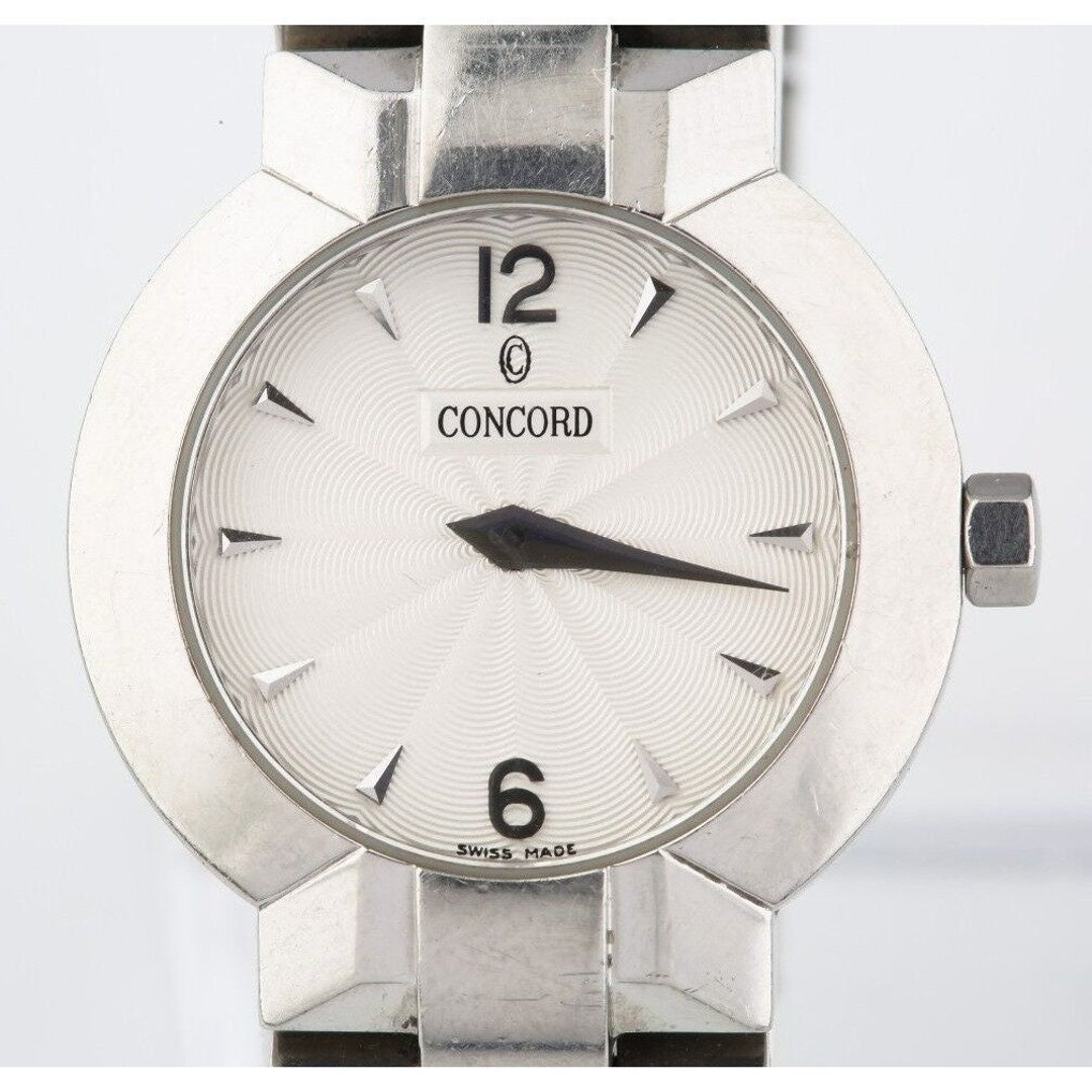 Women's Concord La Scala Stainless Steel Quartz Watch W/ Tapestry Dial ...
