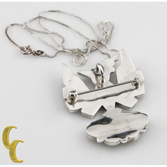 Native American Semi-Precious Inlay Eagle Necklace an… - Gem