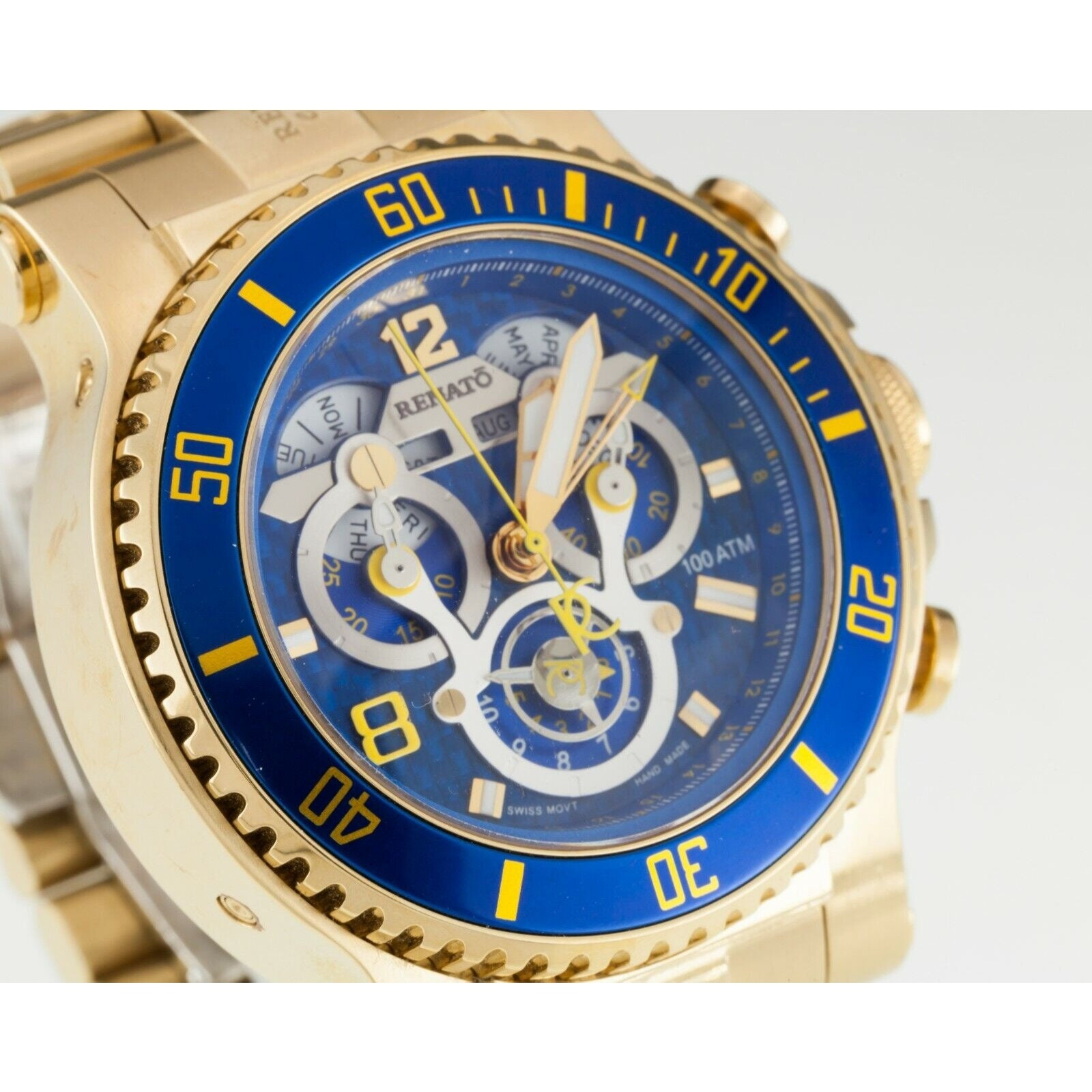 Renato Collezioni T-rex Diver Swiss Quartz Movt. 50mm Men's Watch - Etsy