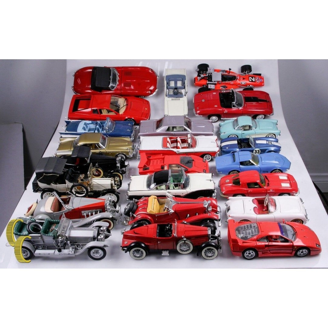 Lot of 23 Classic Collectible Model Cars W/ Some Paperwork (franklin ...