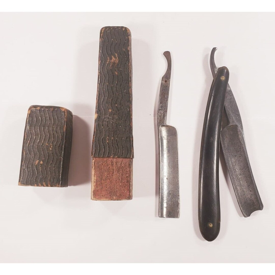 The Celebrated Hollow Ground Straight Edge Razor W/ Extra St. Louis ...