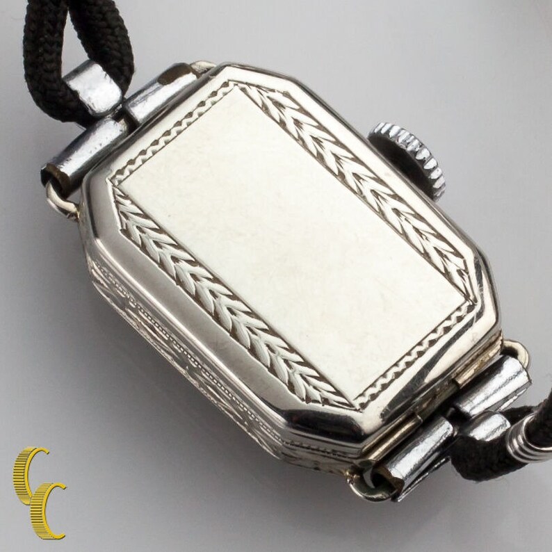 Hafis 18k White Gold Mechanical Hand-winding Watch W/ Silk Cord Band - Etsy