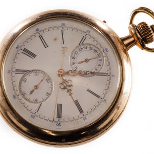 Rare Jules Mathey Locle Split-second Chronograph Hunter Pocket Watch - Etsy