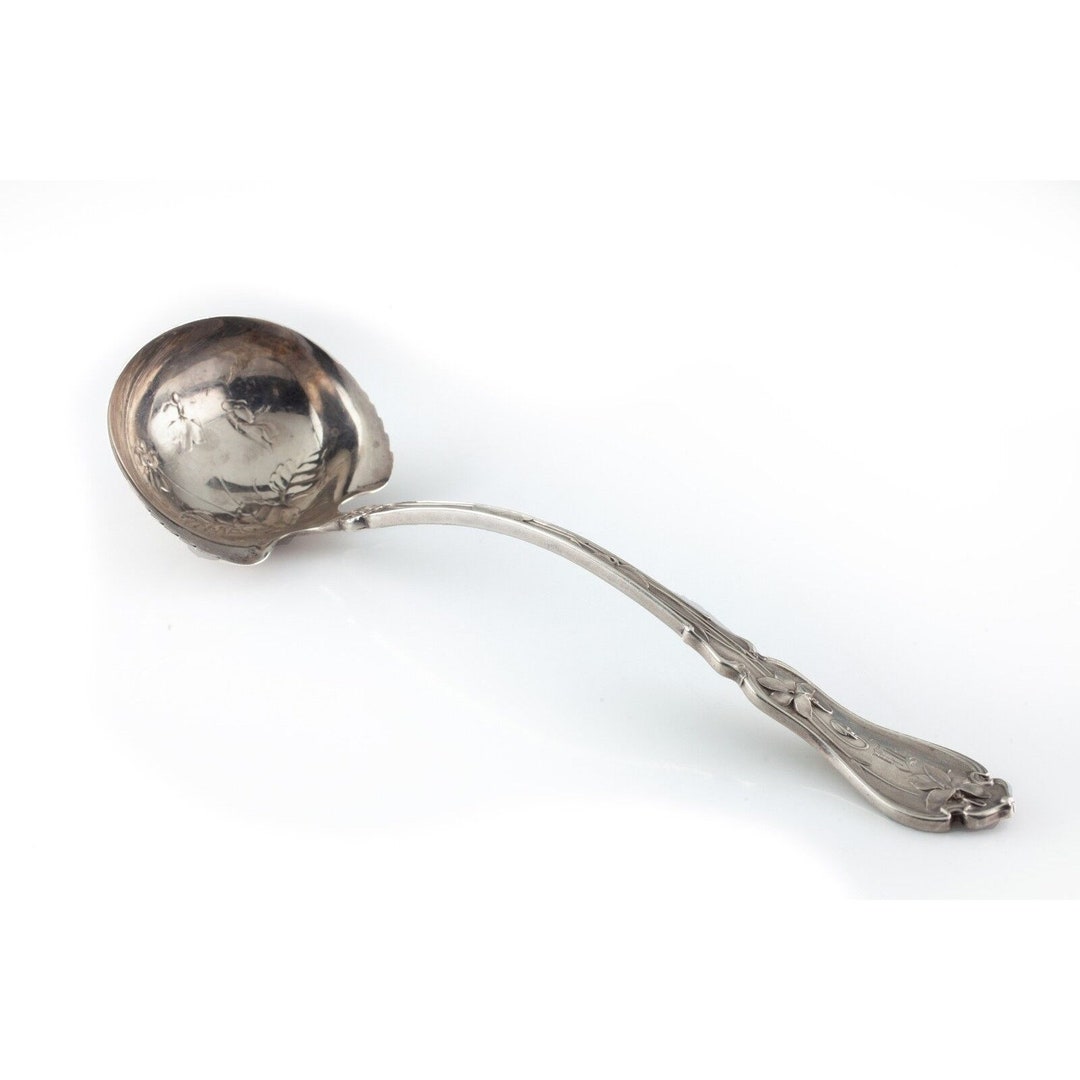 Violet by Whiting Sterling Silver Large Ladle 12" Monogram - Etsy