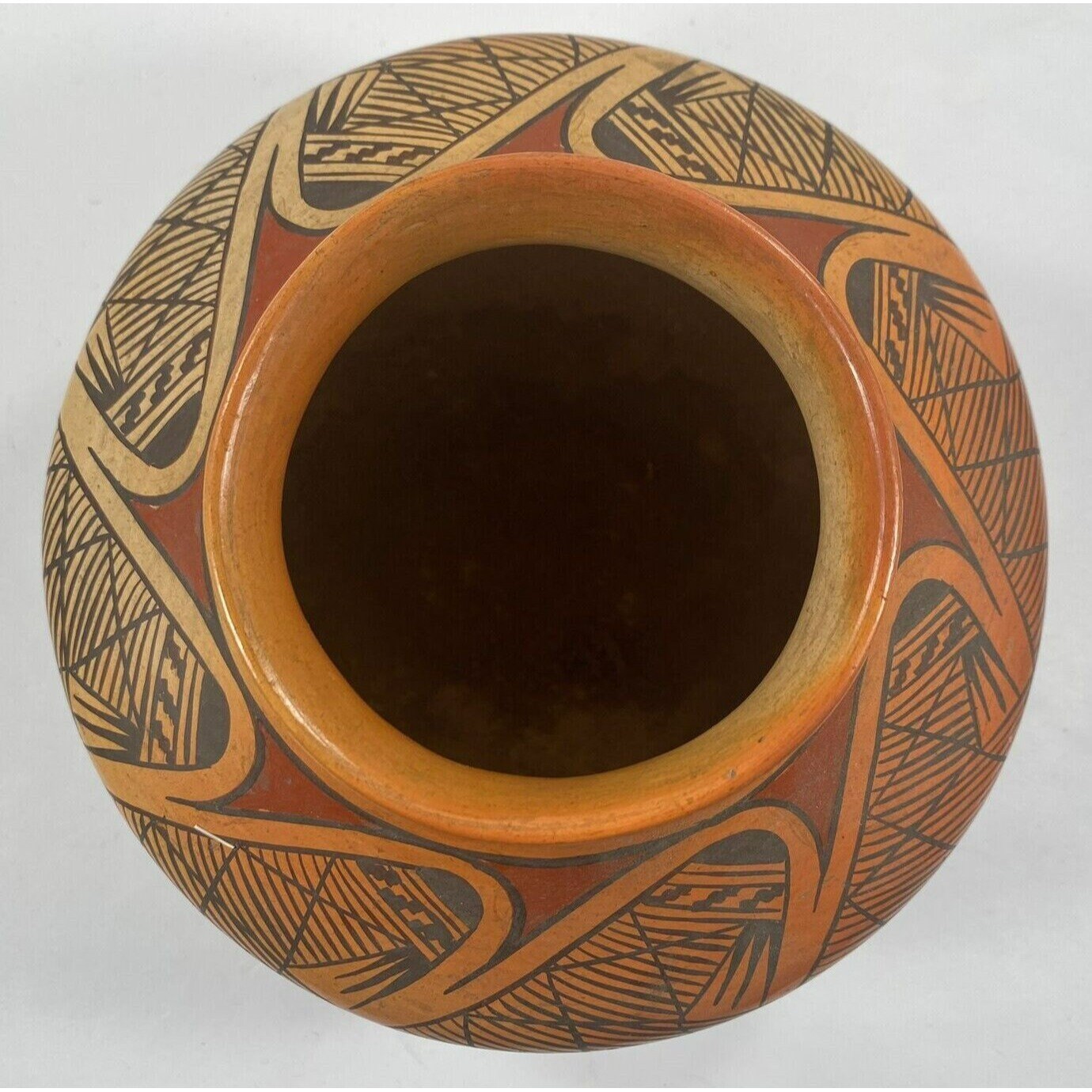 Hopi Polychrome Pueblo Pottery Vase Signed by Elva Nampeyo Migration ...