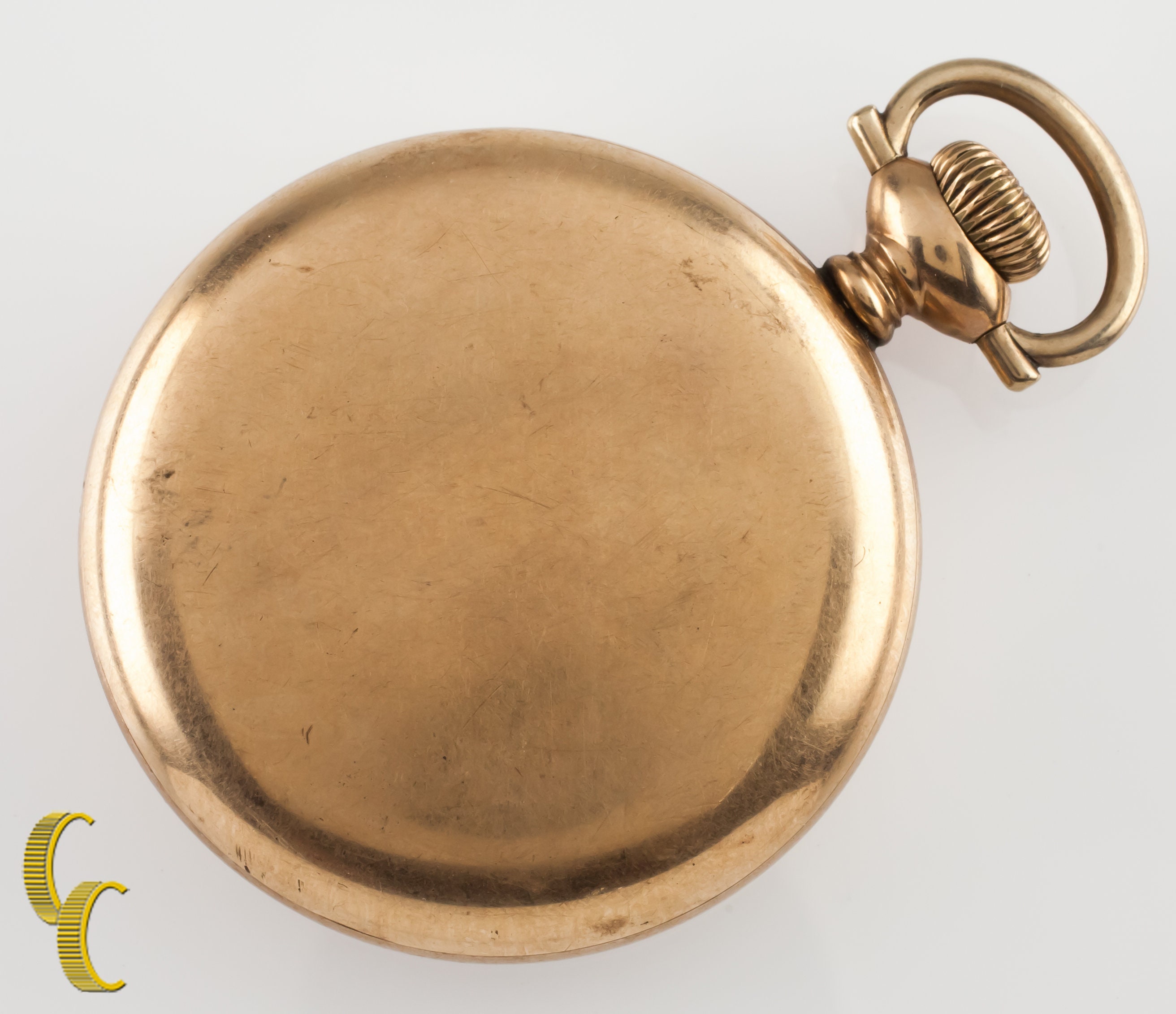 Elgin "father Time" Open Face Gold Filled Pocket Watch Grade 454 12 ...