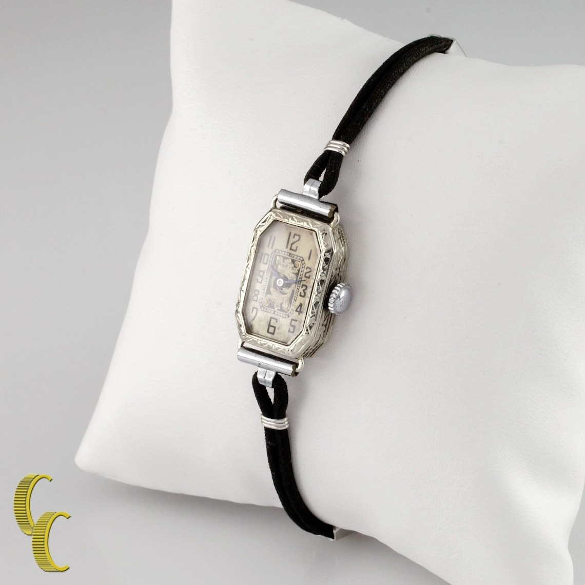 Hafis 18k White Gold Mechanical Hand-winding Watch W/ Silk Cord Band - Etsy