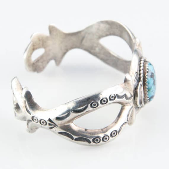 Vintage Sterling Silver Gilbert Tom Navajo Turquoise … - Gem