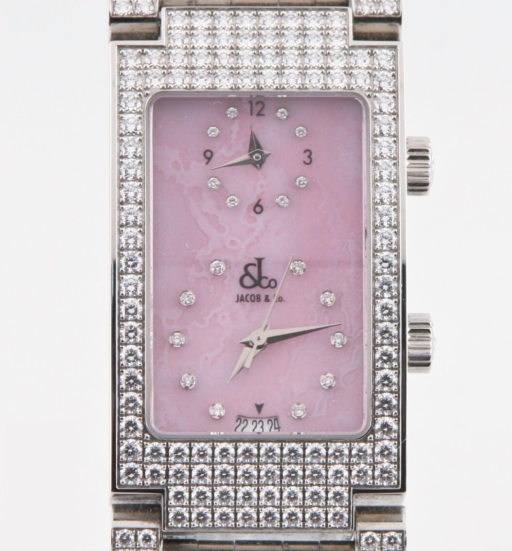 Jacob & Co. Stainless Steel Diamond Angel Quartz Watch With Box and ...