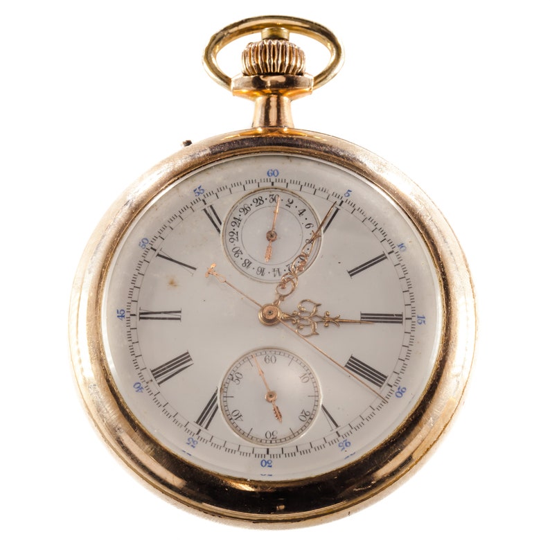 Rare Jules Mathey Locle Split-second Chronograph Hunter Pocket Watch - Etsy