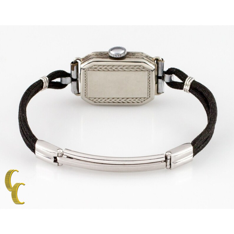 Hafis 18k White Gold Mechanical Hand-winding Watch W/ Silk Cord Band - Etsy
