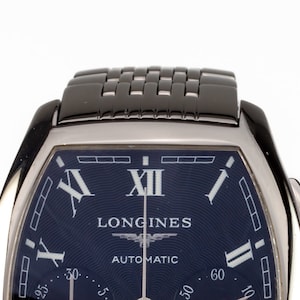 Longines Evidenza Chronograph Stainless Steel Men's Automatic Watch W/ Box & Papers, Ref. L2.643 ...