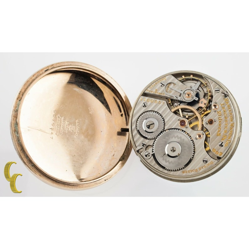 Hamilton Open Face Gold Filled Antique Pocket Watch Grade 992 16S 21 ...