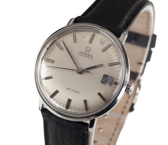 Vintage 1969 Omega DeVille Stainless Steel Men's Auto… - Gem