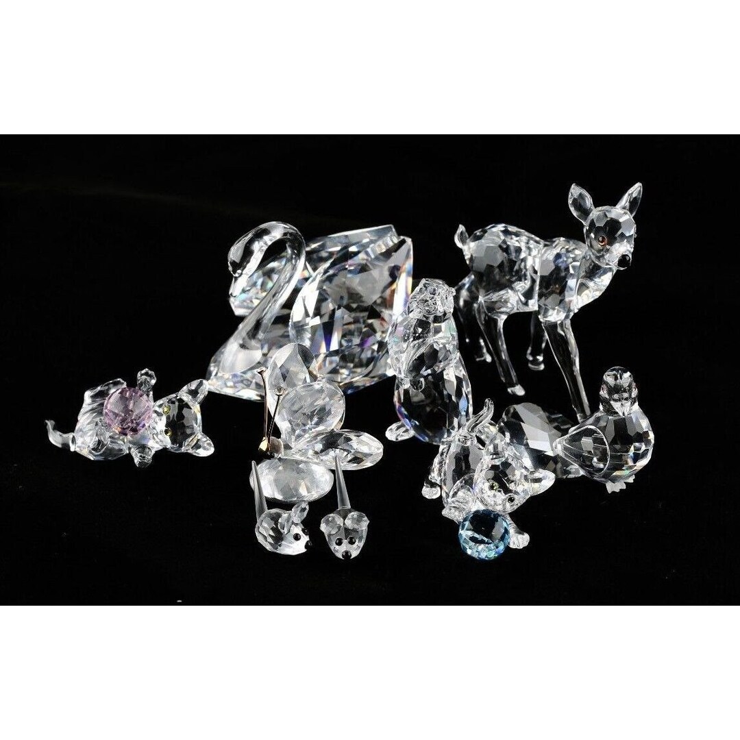Lot of Retired Swarovski Silver Crystal Animal 9 Figures Total, Great ...