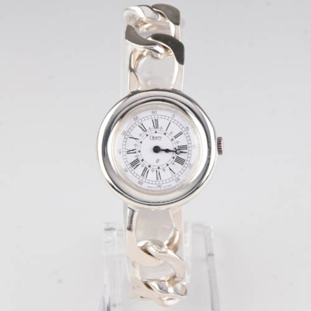 Obrey Solid Silver Women's Quartz Round Watch W/ Silver - Etsy Ireland