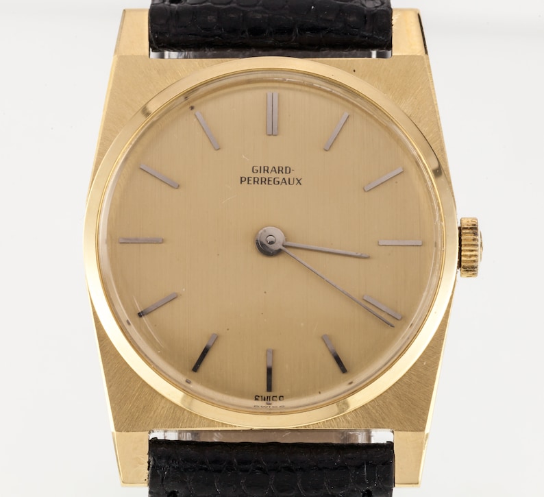 Girard Perregaux Women's 18k Yellow Gold Hand-winding Watch Leather ...