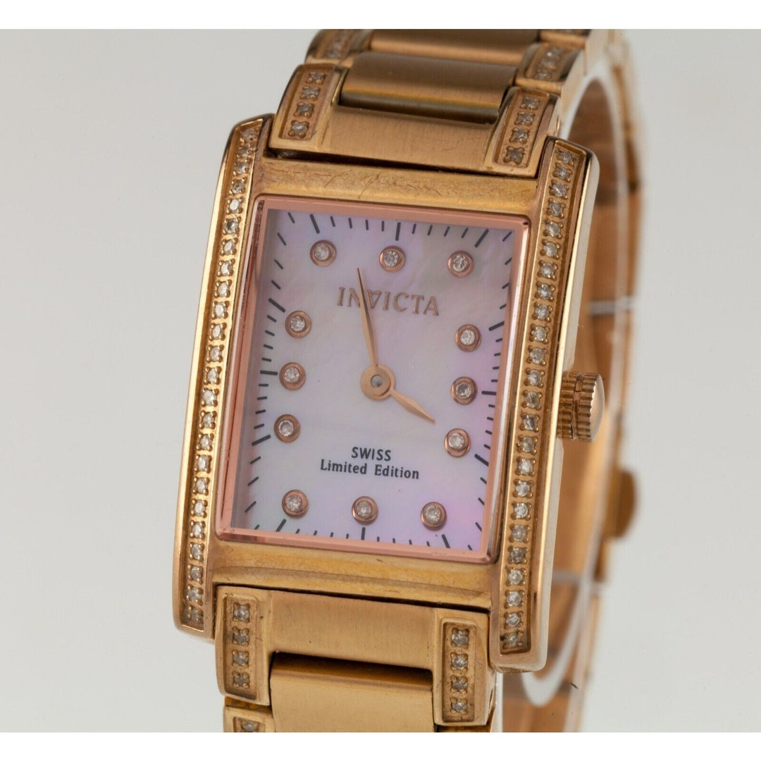 Invicta Rose Gold Plated Wildflower Women's Mother of Pearl Watch 5004 ...