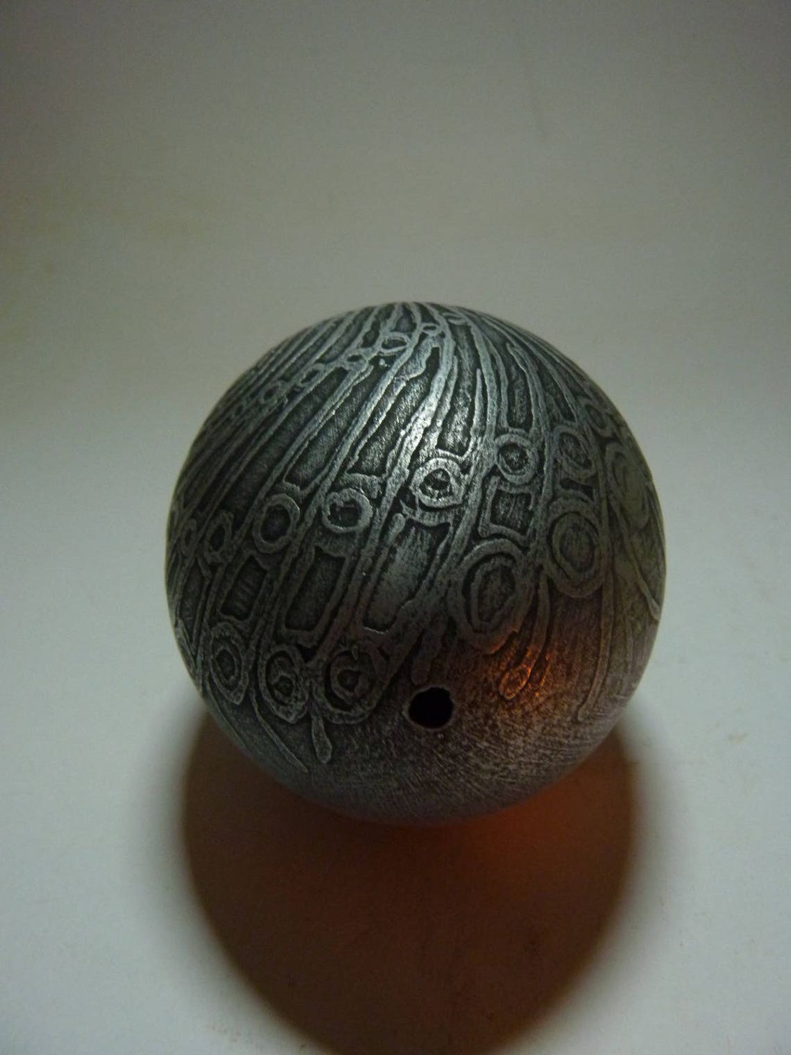 Papaztac, Acid Etched Engraved Goose Eggshell With Aged Metal Patina - Etsy