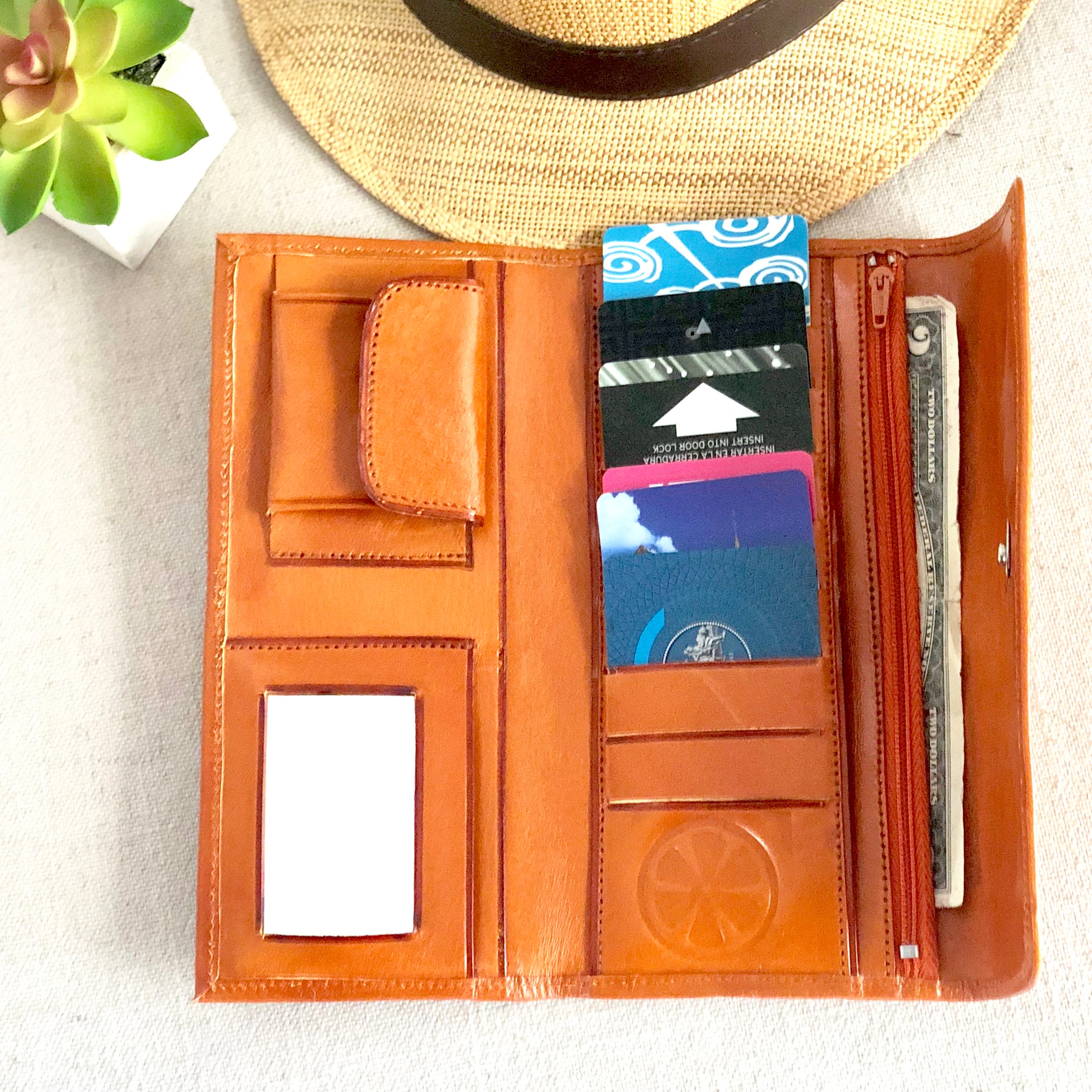 Bohemian Saddle Leather Wallet Mother's Day Gift Leather Wallet Woman ...