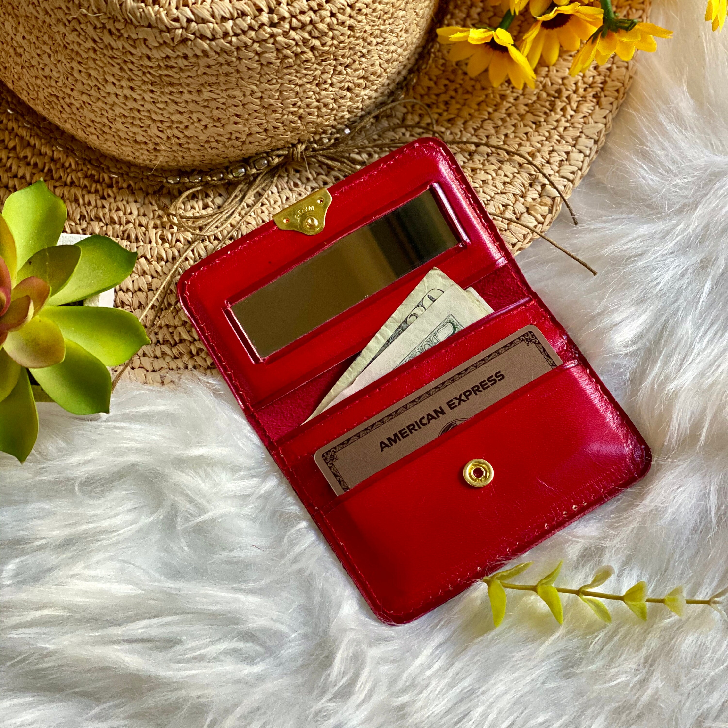 Embossed Rose Mini Wallets For Women Ts For Her Woman Purse Small Wallet