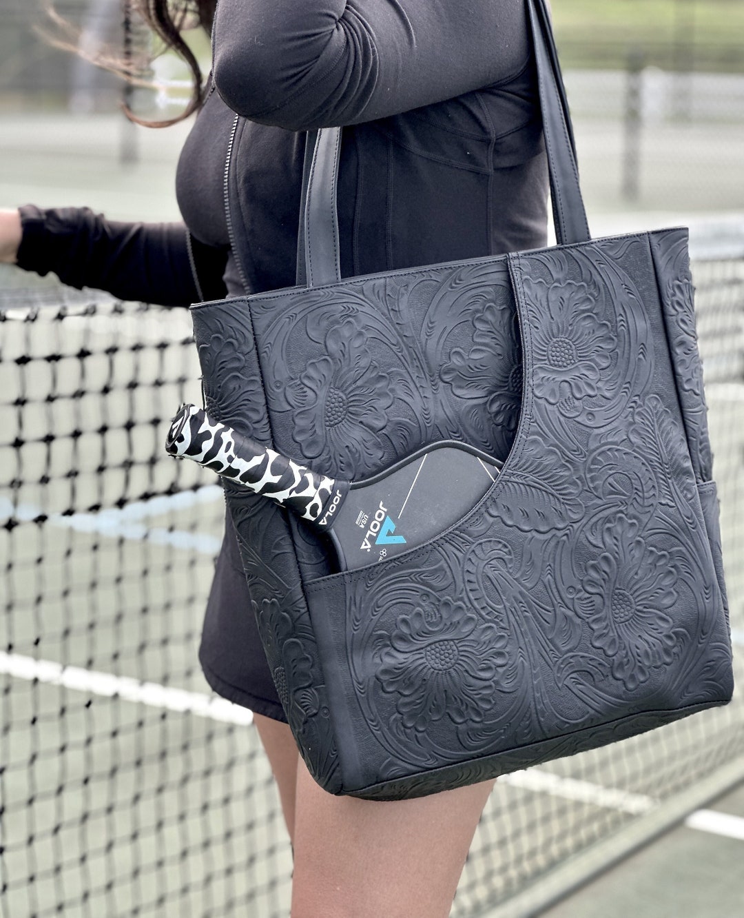 Leather Pickleball Bag for Women Pickleball Gifts for Her Sports Tote ...