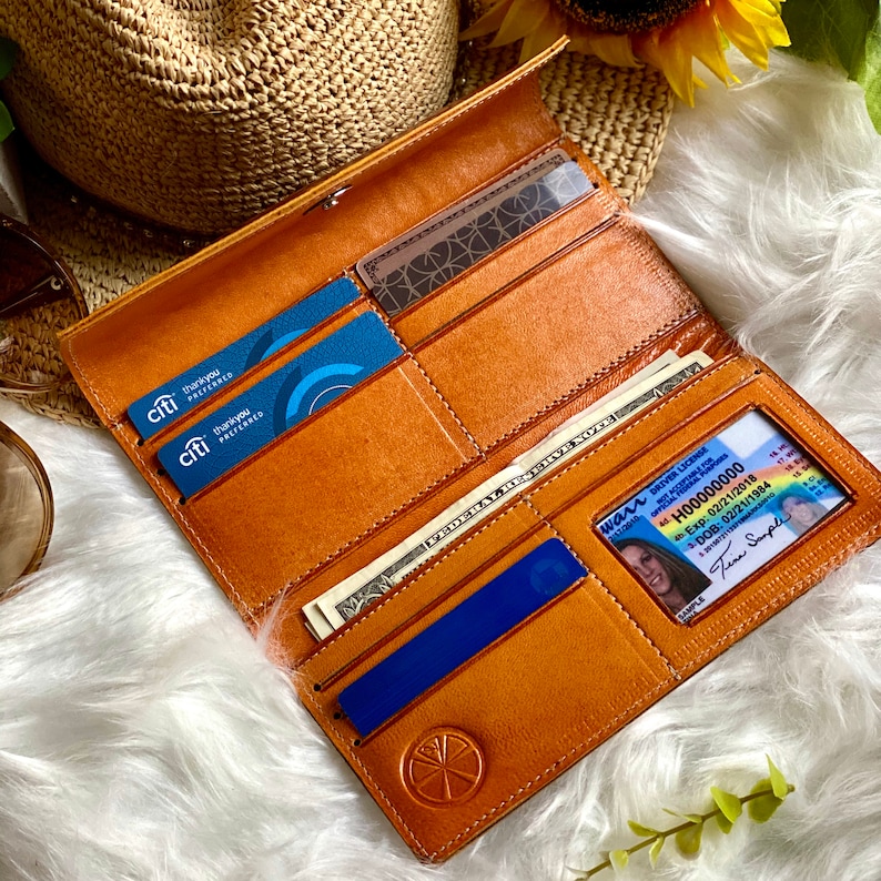 Handmade Floral Leather Women’s Wallet | Personalized Gifts for Her ...