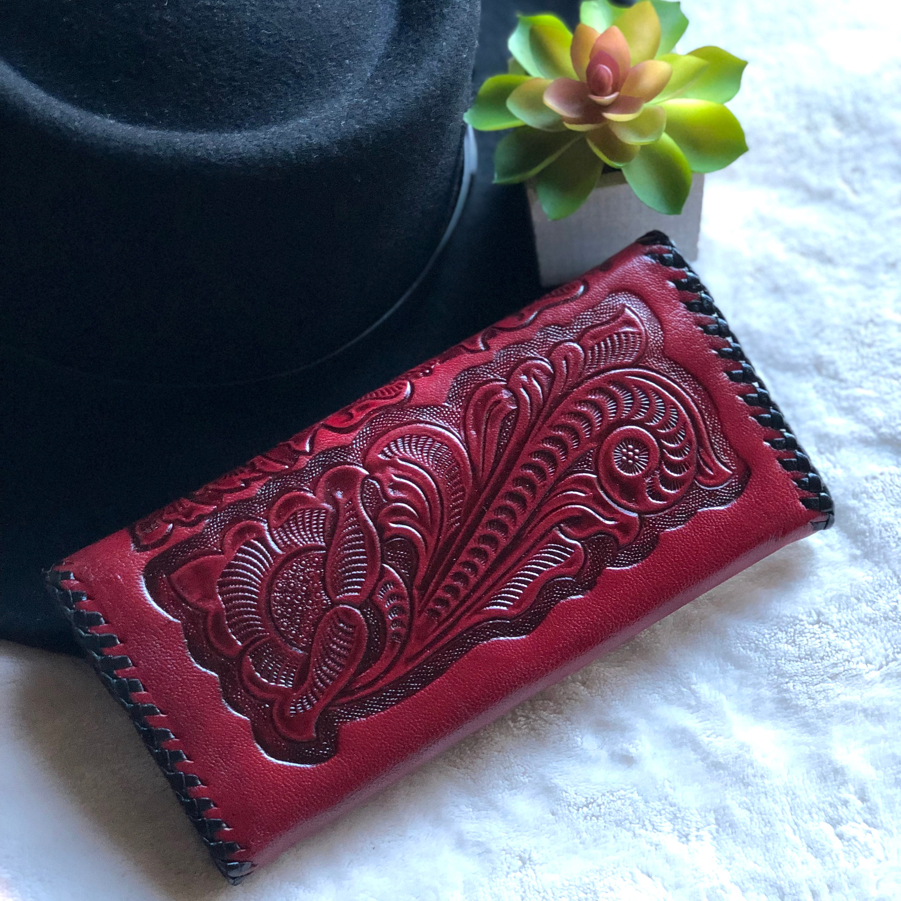 Western woman wallet - Bohemian leather wallet - Woman wallet leather